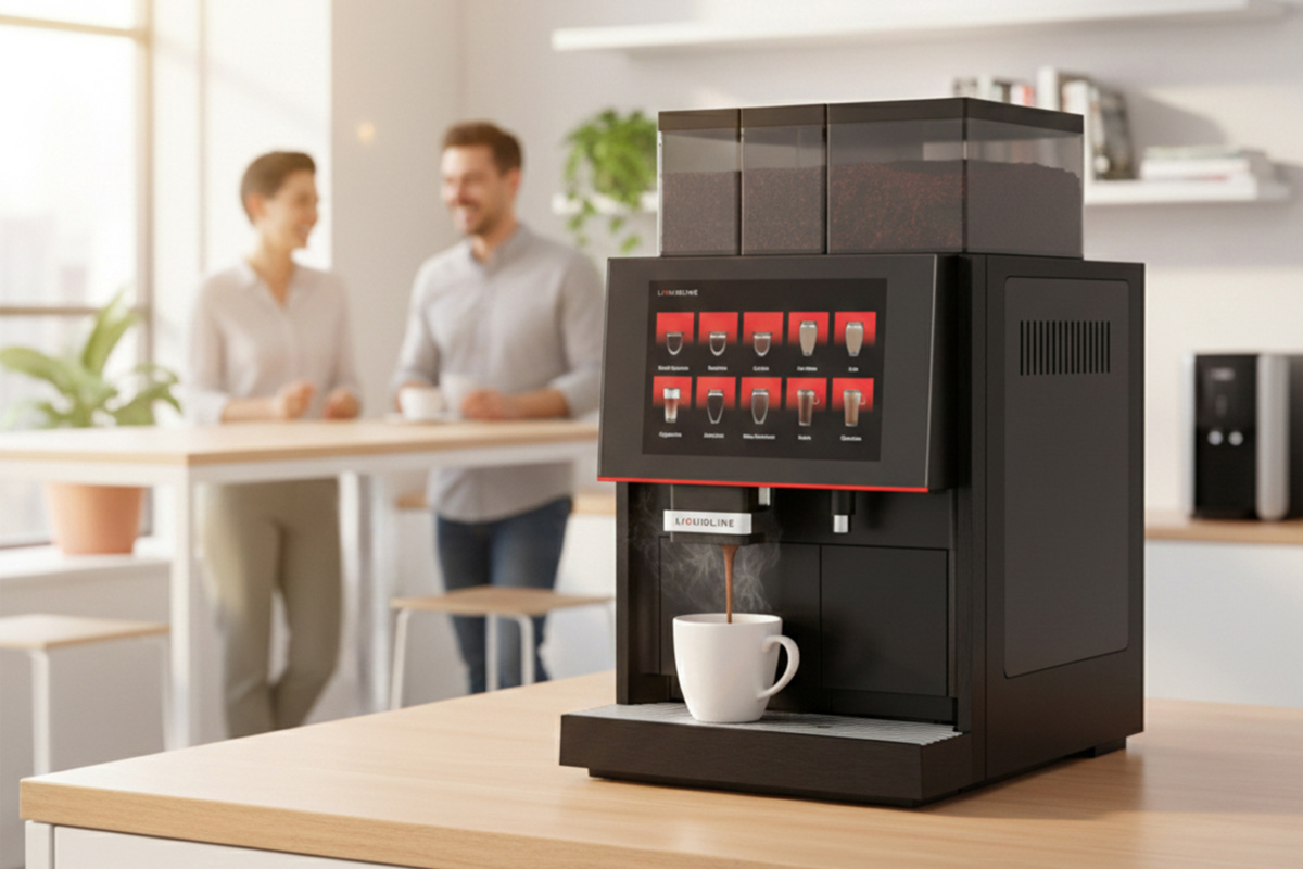 K2 dispensing hot choc-in office